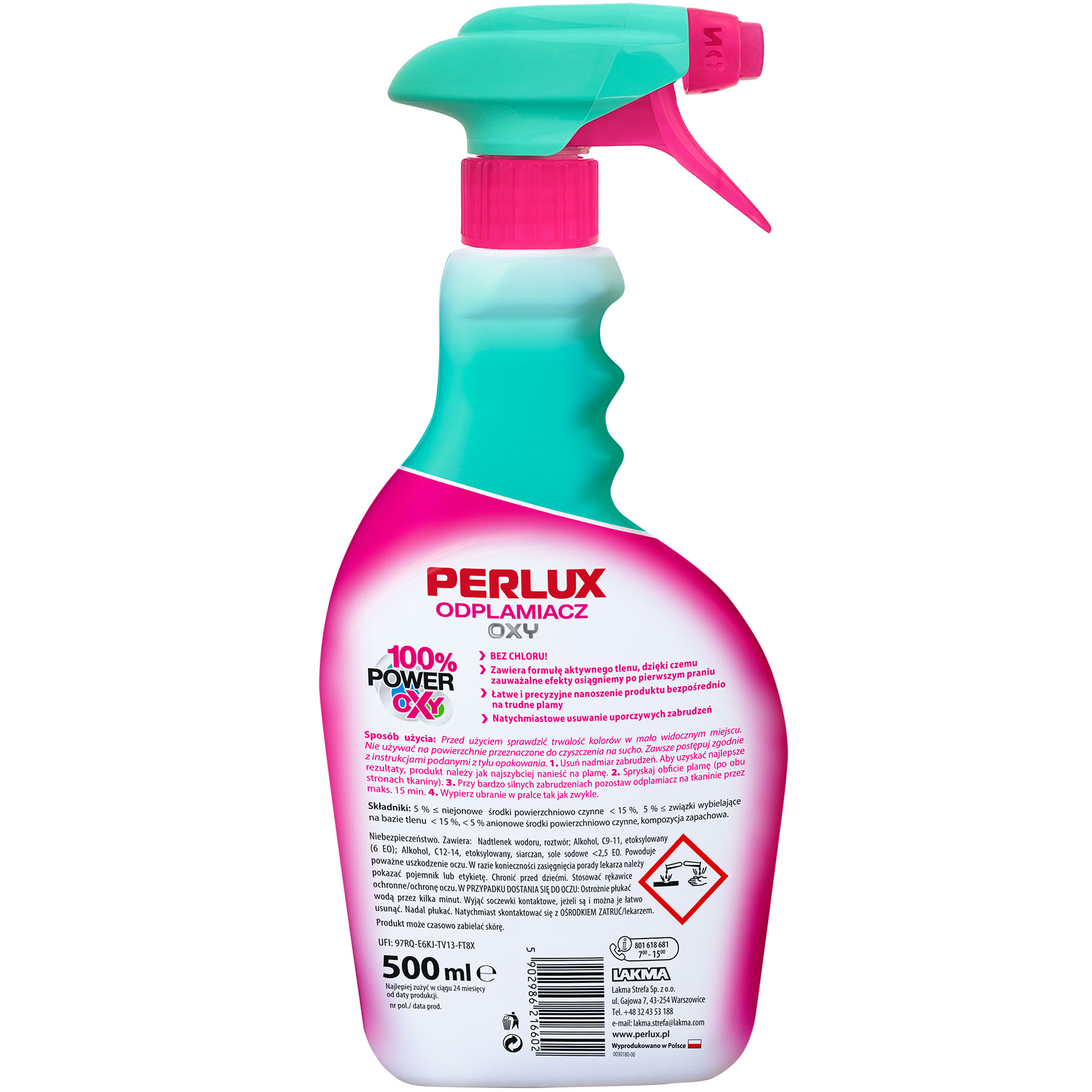 Odplamiacz Perlux OXY 500 ml | T204-003-0182502